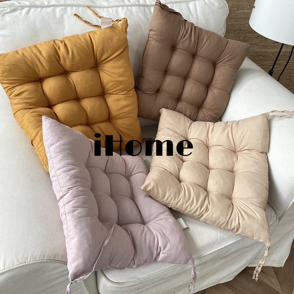 Chair Seat Cushion Pad with Ties Seat Cover Non Slip Seat Chair Cushion ...