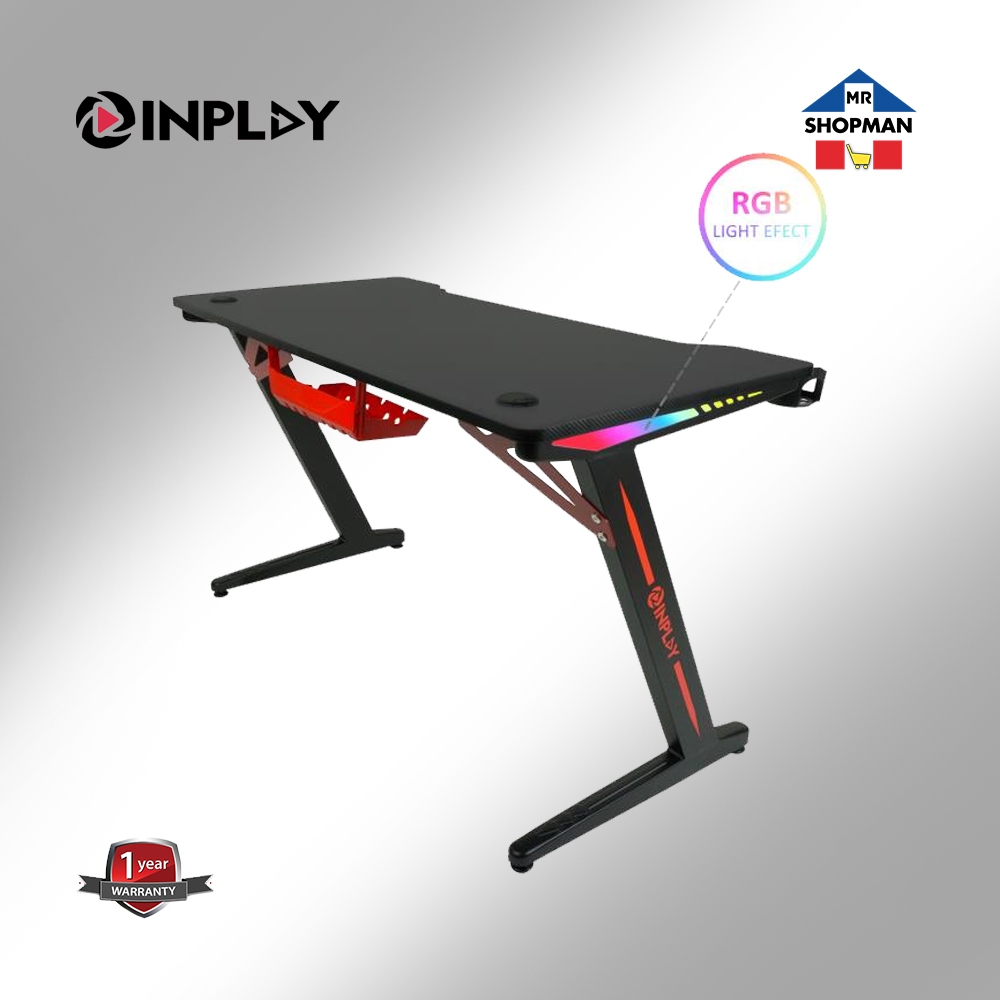 Inplay Race T2 RGB Gaming Table Desk Black | Shopee Philippines