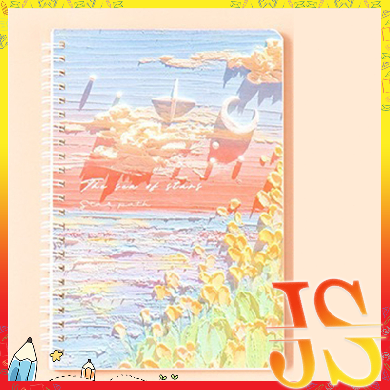 A5 oil painting coil school supplies journal notepad aesthetic writing ...