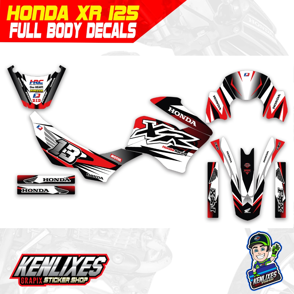 Honda XR 125L Full Decal Sticker Set (2015 model) | Shopee Philippines
