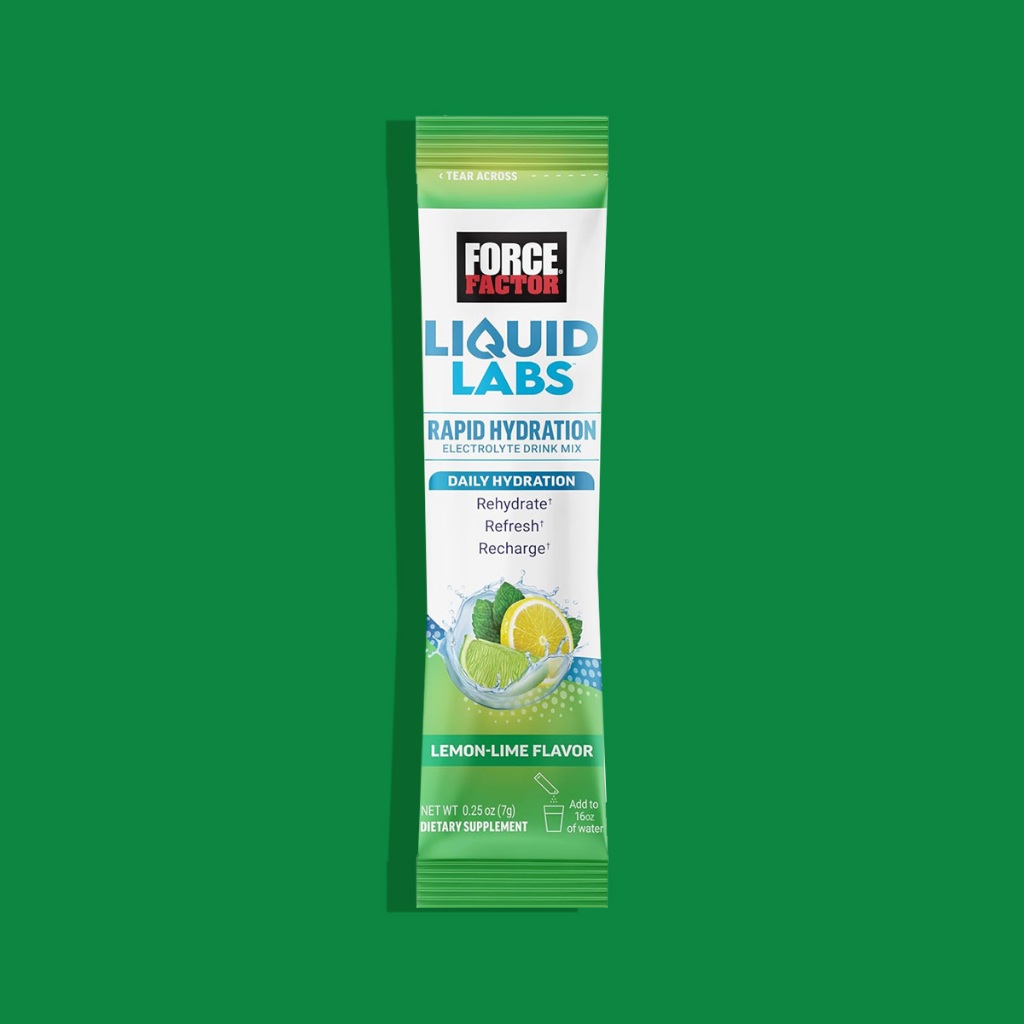 FORCE FACTOR Liquid Labs Electrolytes Powder, Hydration Packets to Make ...