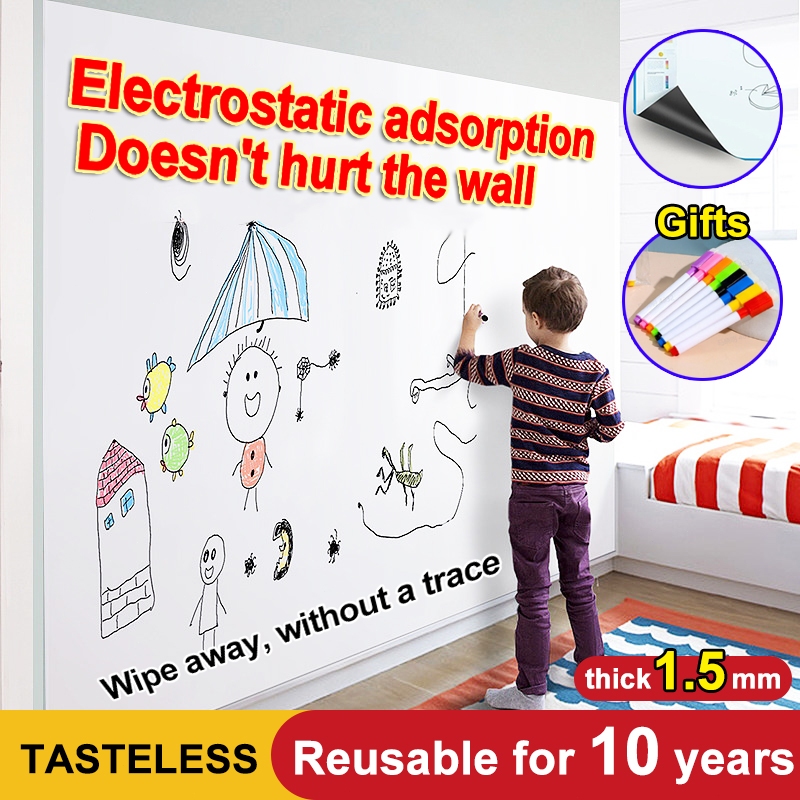 【Electrostatic adsorption】white board for kids whiteboard wall sticker ...
