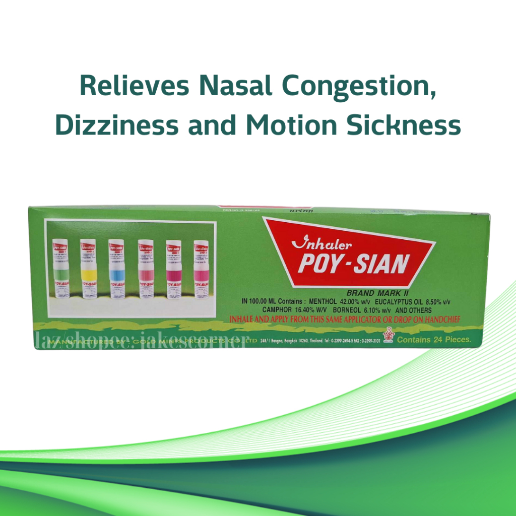 Thailand POY-SIAN 2-in1 Menthol Inhaler 1pc | Shopee Philippines