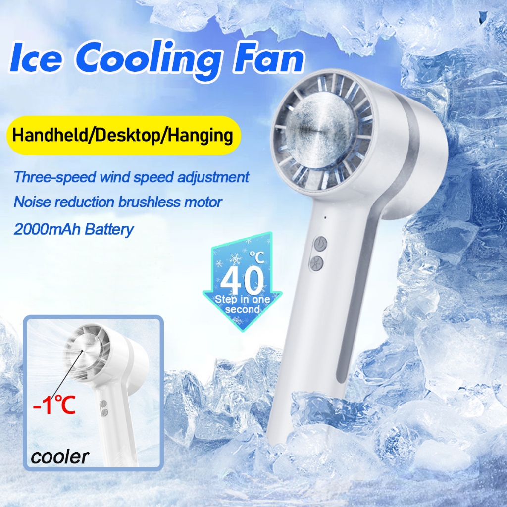 High speed refrigeration handheld fan Rechargeable USB fan Portable ...