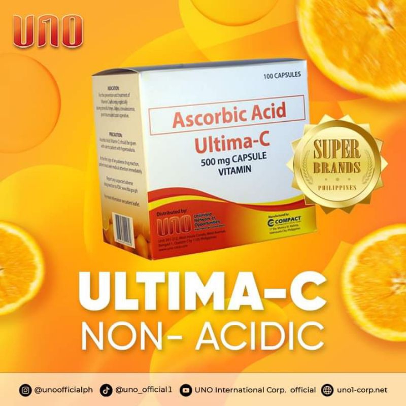 ULTIMA-C NEW PACKAGING ASCORBIC ACID(30 CAPSULES) | Shopee Philippines
