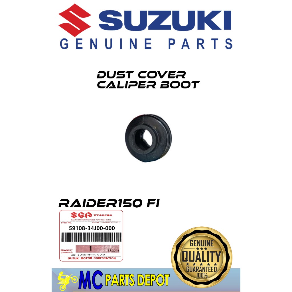 SUZUKI GENUINE DUST COVER / CALIPER BOOT FOR RAIDER 150 FI ( 59108 ...