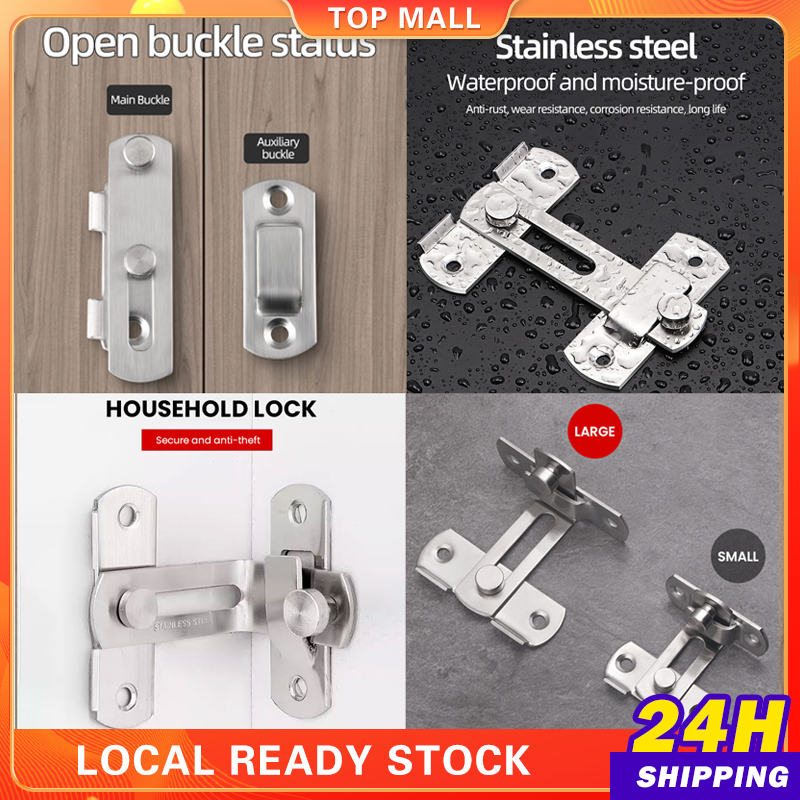 Door Hasp Latch Stainless Packlock Clasp Safety Lock Hasp Heavy Duty ...