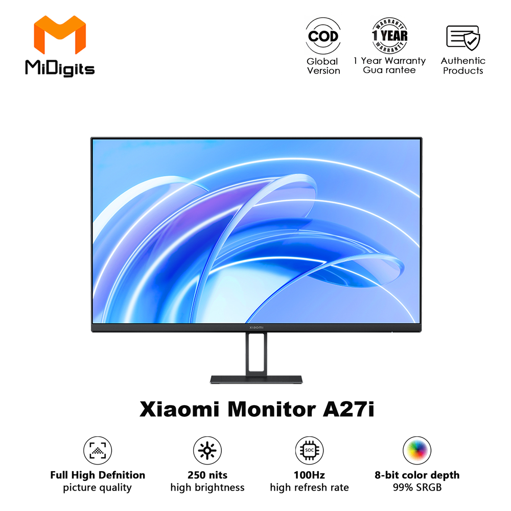 Xiaomi Monitor A27i IPS 27 Inch 1080p Resolution 100Hz High Refresh ...