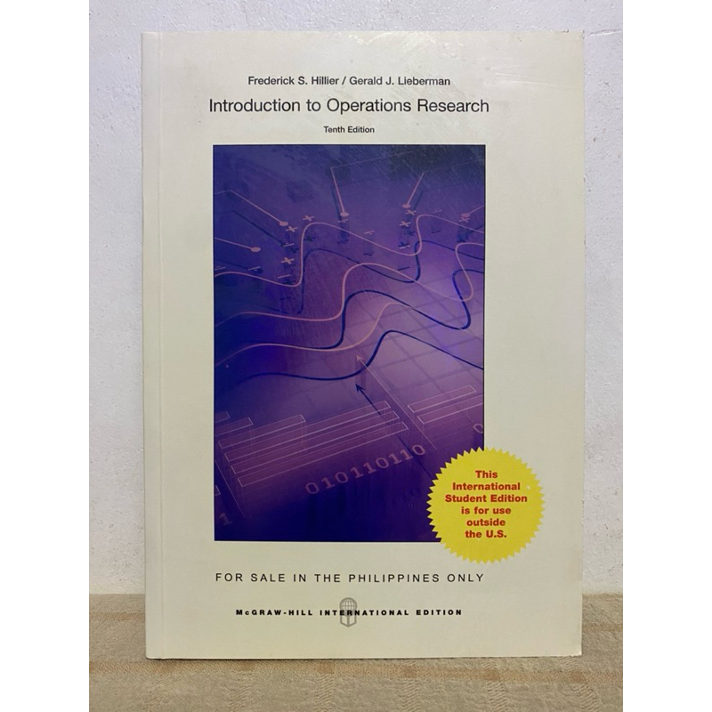 Introduction To Operations Research 10th Edition Shopee Philippines