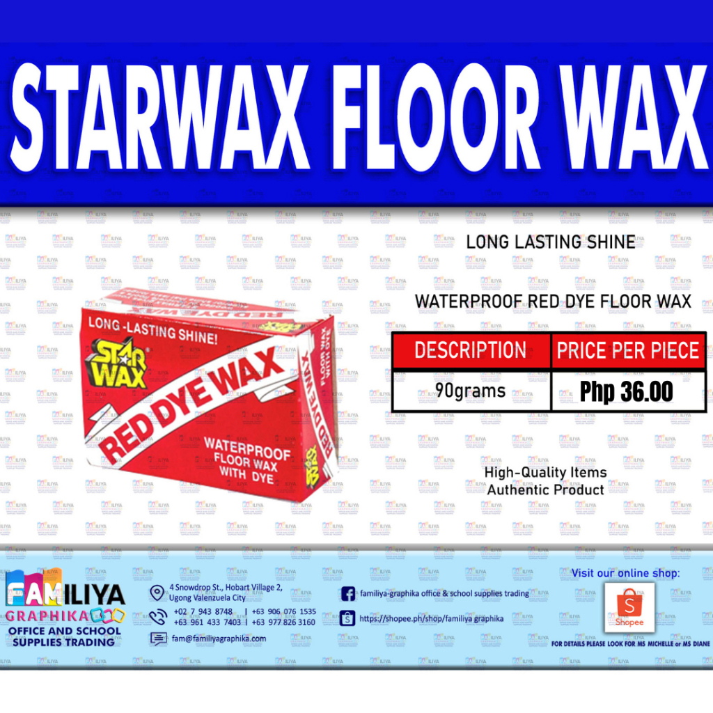STARWAX FLOOR WAX (90grams) | Shopee Philippines