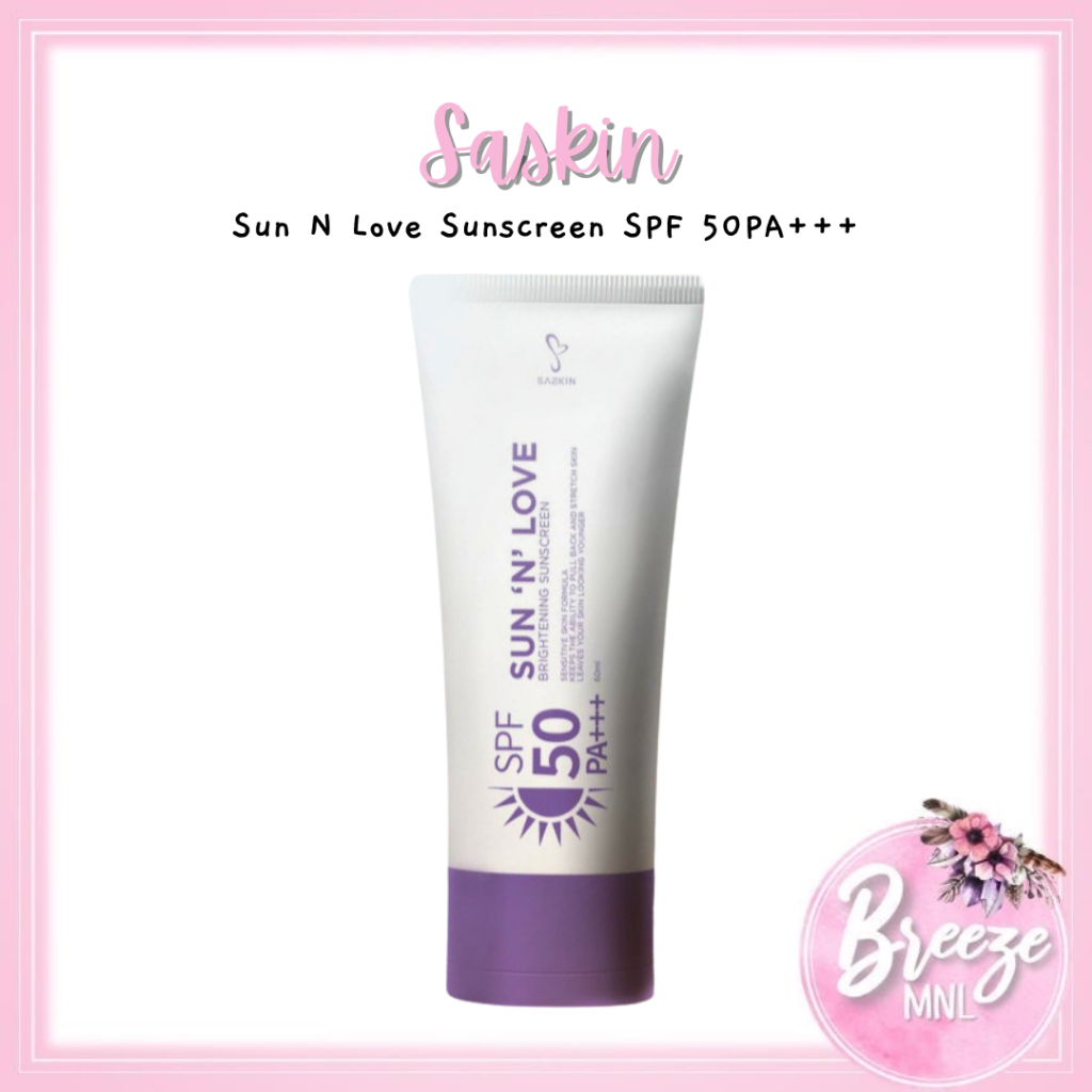Saskin Sun N Love Brightening Cream Gel Sensitive Skin Formula ...