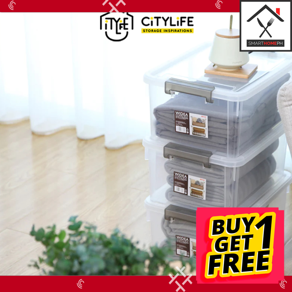 BUY 1 GET 1 Wide box large Clear storage box container box citylife(X ...