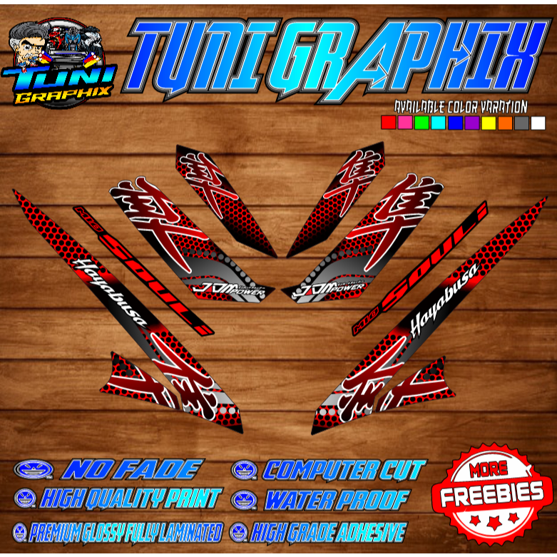 MIO SOUL I 125 HAYABUSA STOCK DECALS W/ FREEBIES | Shopee Philippines