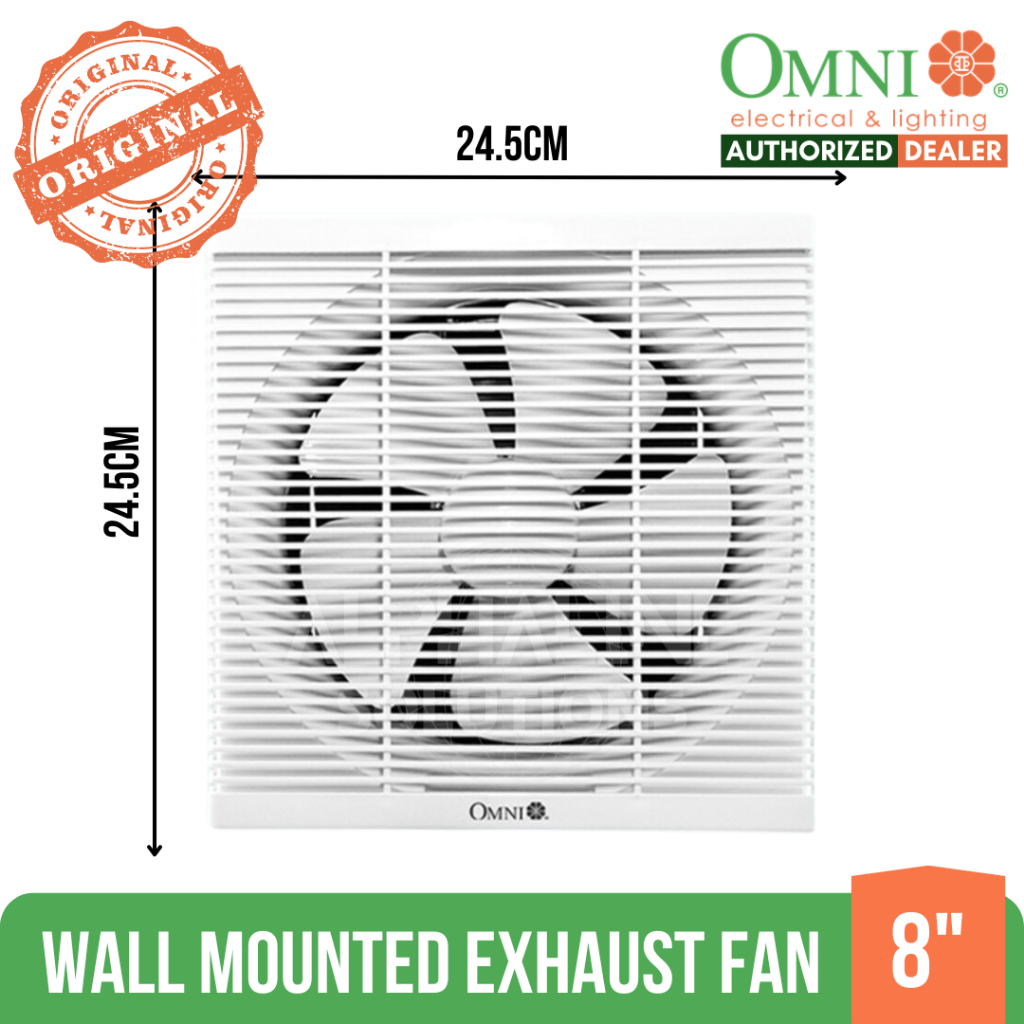 Omni Wall Mounted Exhaust Fan 8" 10" 12" XFW-200 XFW-250 XFW-300 ...
