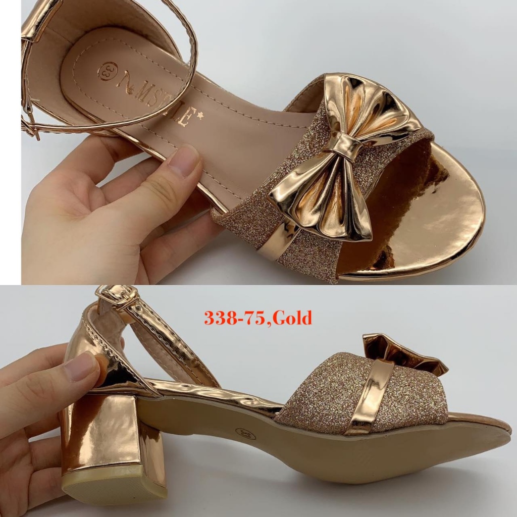 Kids Open Toe Block Heel Sandals Korean Style Sandals for Girls ...