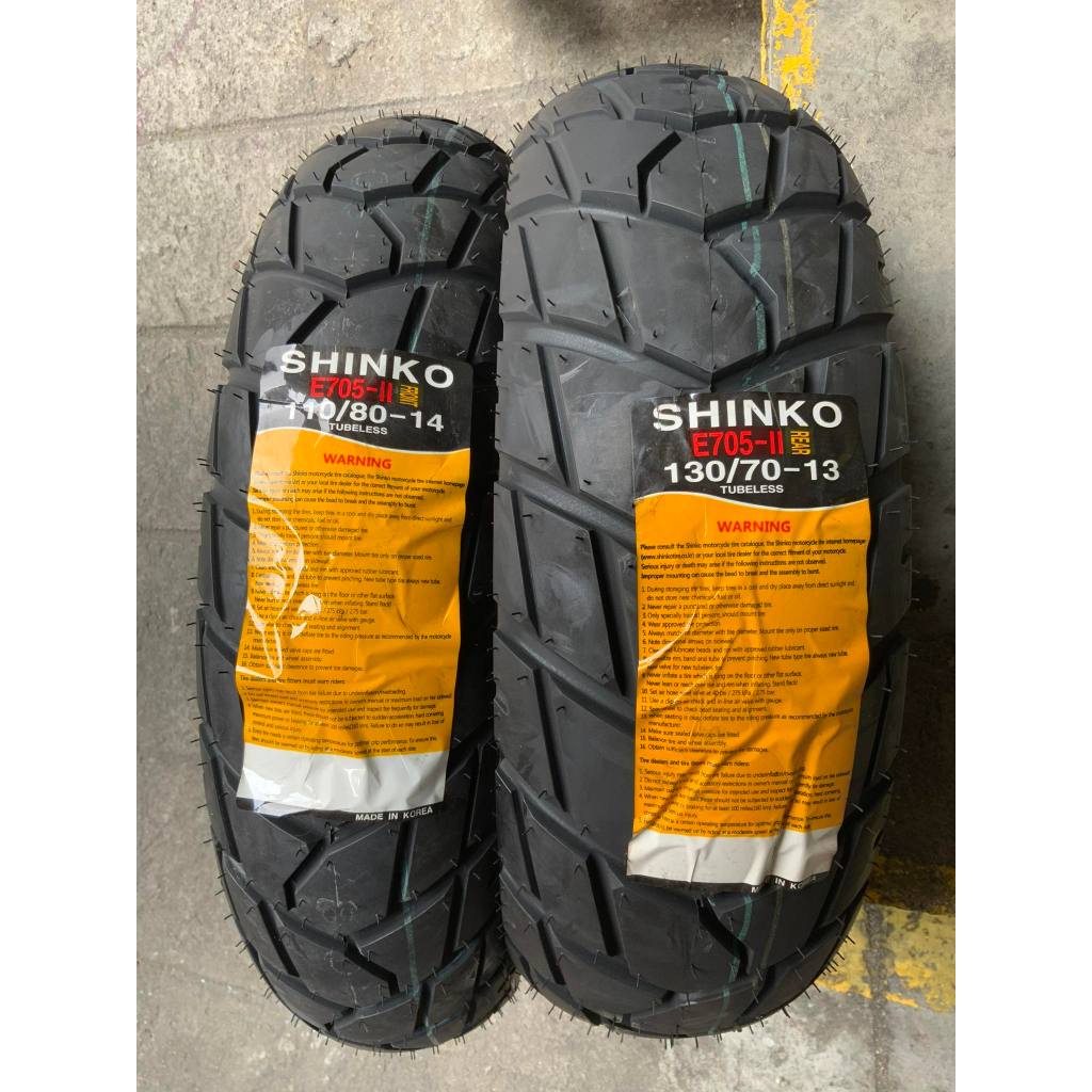 Shinko E705 Motorcycle Tire 90/80/14 , 100/80/14 , 110/80/14 , 120/70 ...