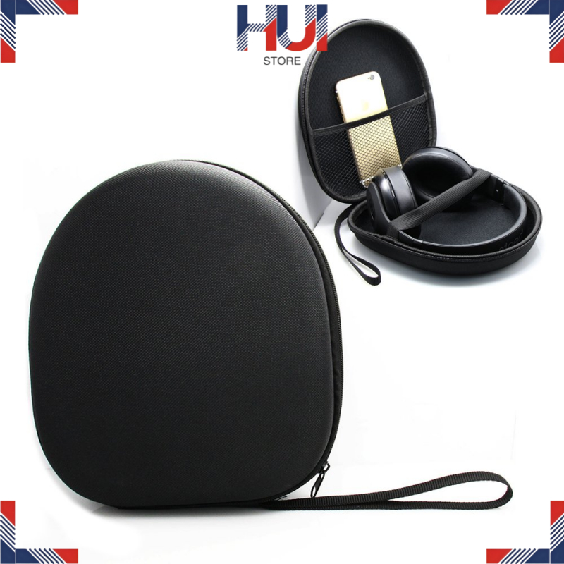 Headphone Carrying Case Storage Bag Anti-pressure PU Earphone Case ...
