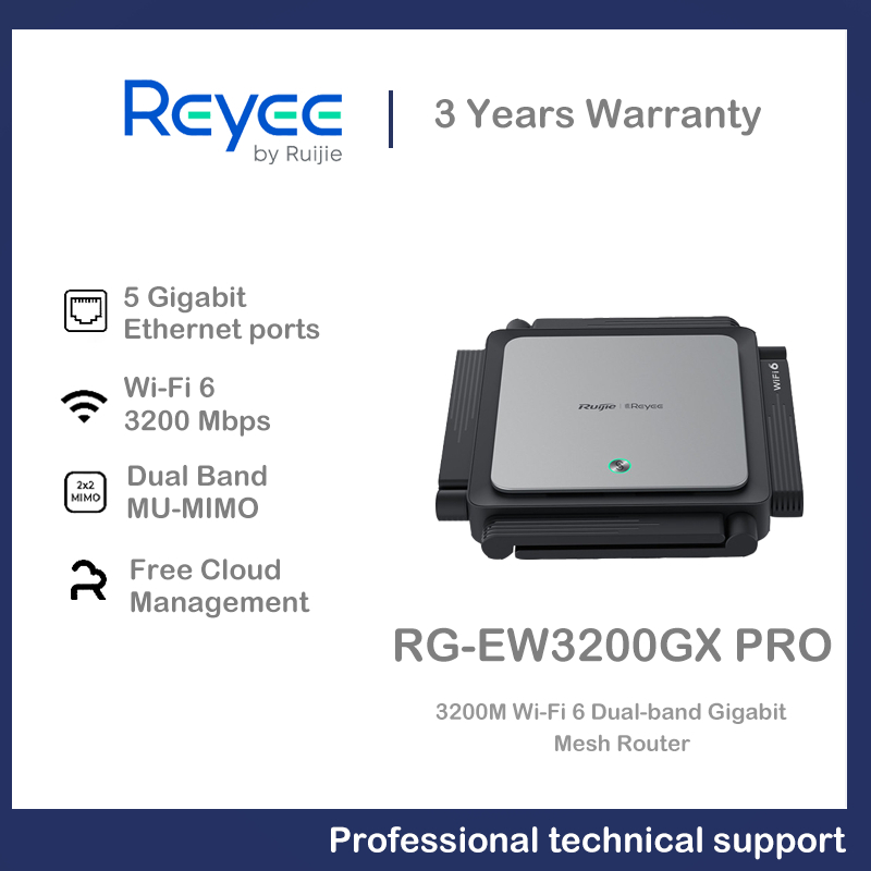 Ruijie-Reyee RG-EW3200GX PRO 3200M Wi-Fi 6 Dual-band Gigabit Mesh ...