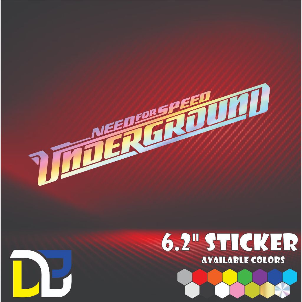 need for speed underground machine cut water proof vinyl sticker ...