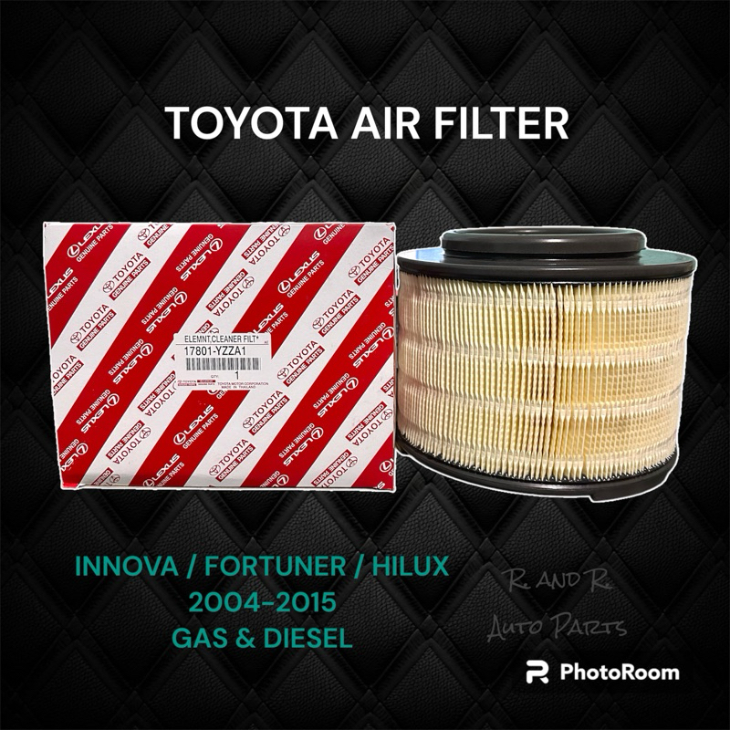 ORIGINAL TOYOTA AIR FILTER TOYOTA INNOVA FORTUNER HILUX 2004-2015 ...