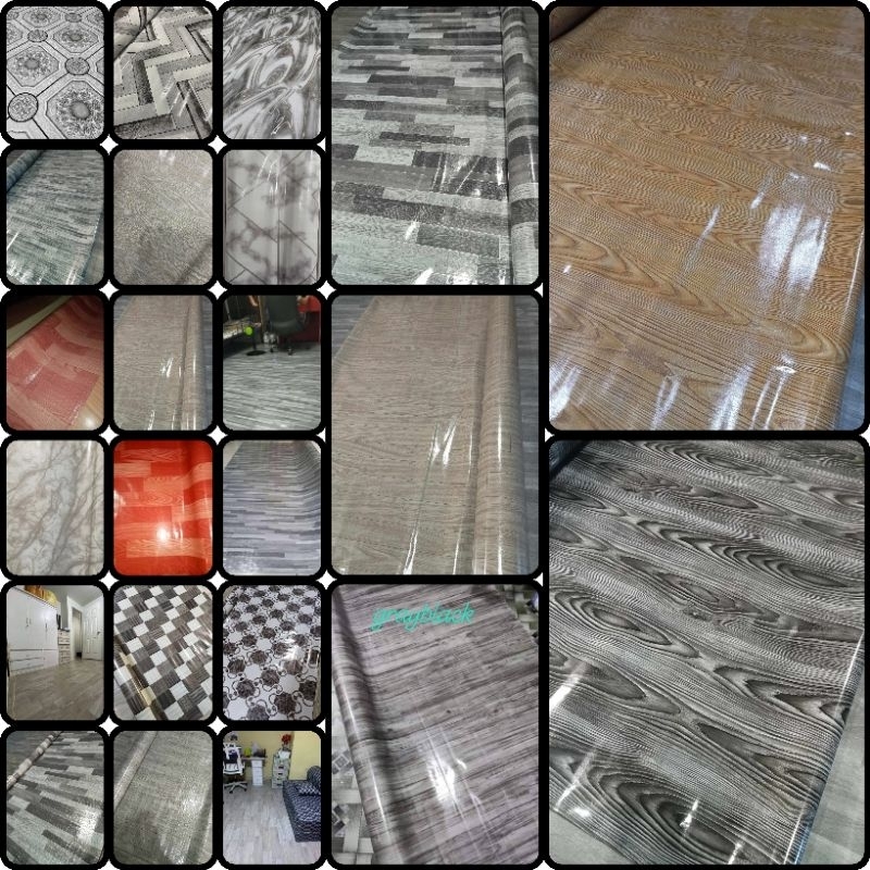 Wooden Designs Rubberized linolium/renolium/floor matting | Shopee ...