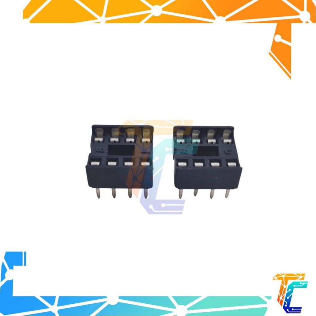 2pcs IC SOCKET IC HOLDER IC BED PCB MOUNT 8pins | Shopee Philippines