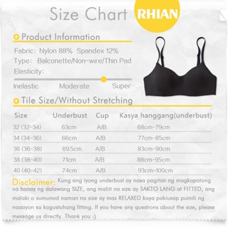 Rhian Bralette Wireless bra for womens Seamless Bra Single Layer Thin ...