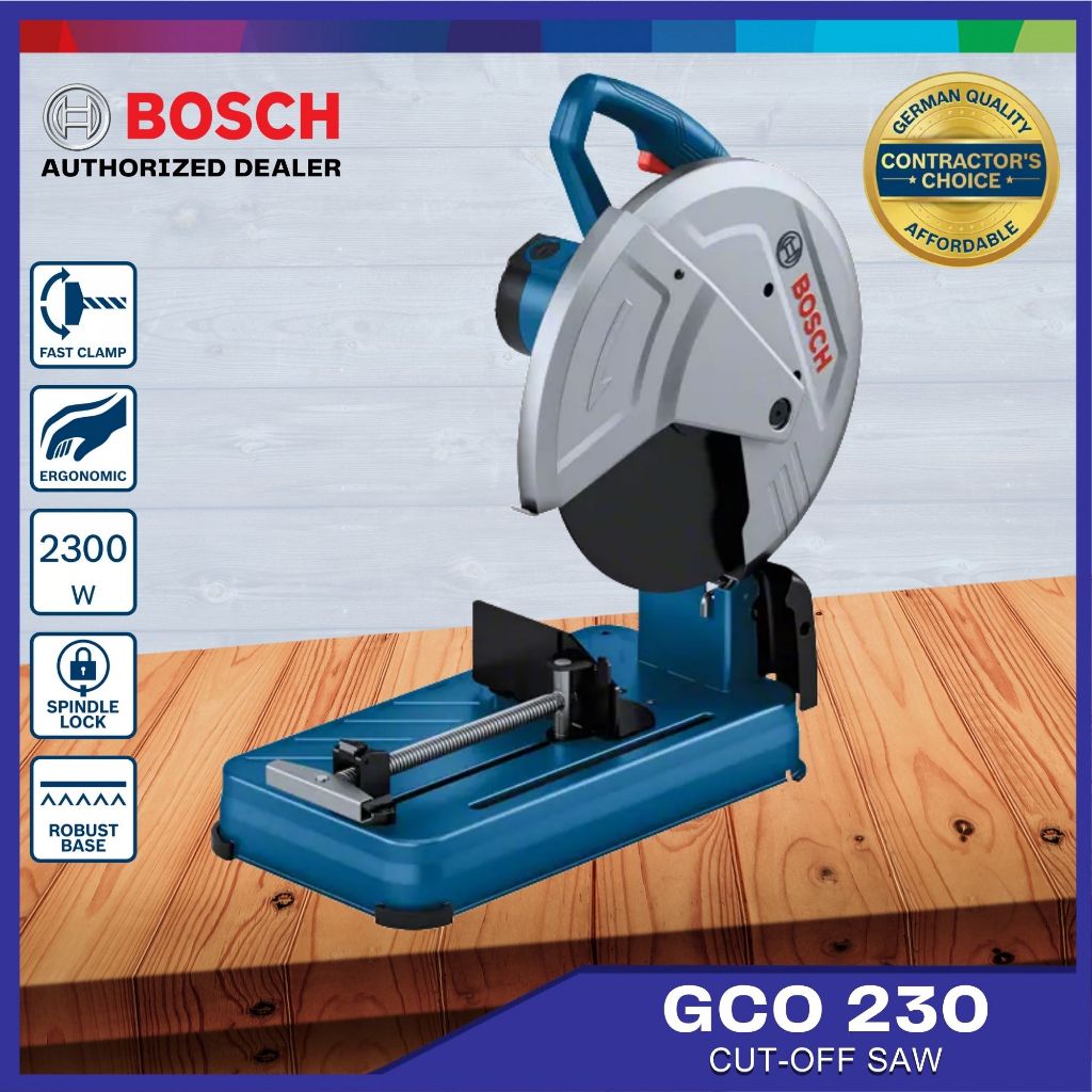Bosch Cut Off Saw Machine GCO 230 14" 355mm Disc 2300 watts 0601B560K0 ...