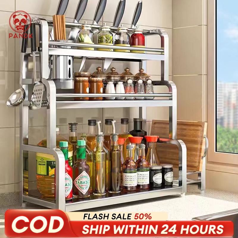 304 Stainless Steel Spice Rack Organizer Condiments Organizer ...