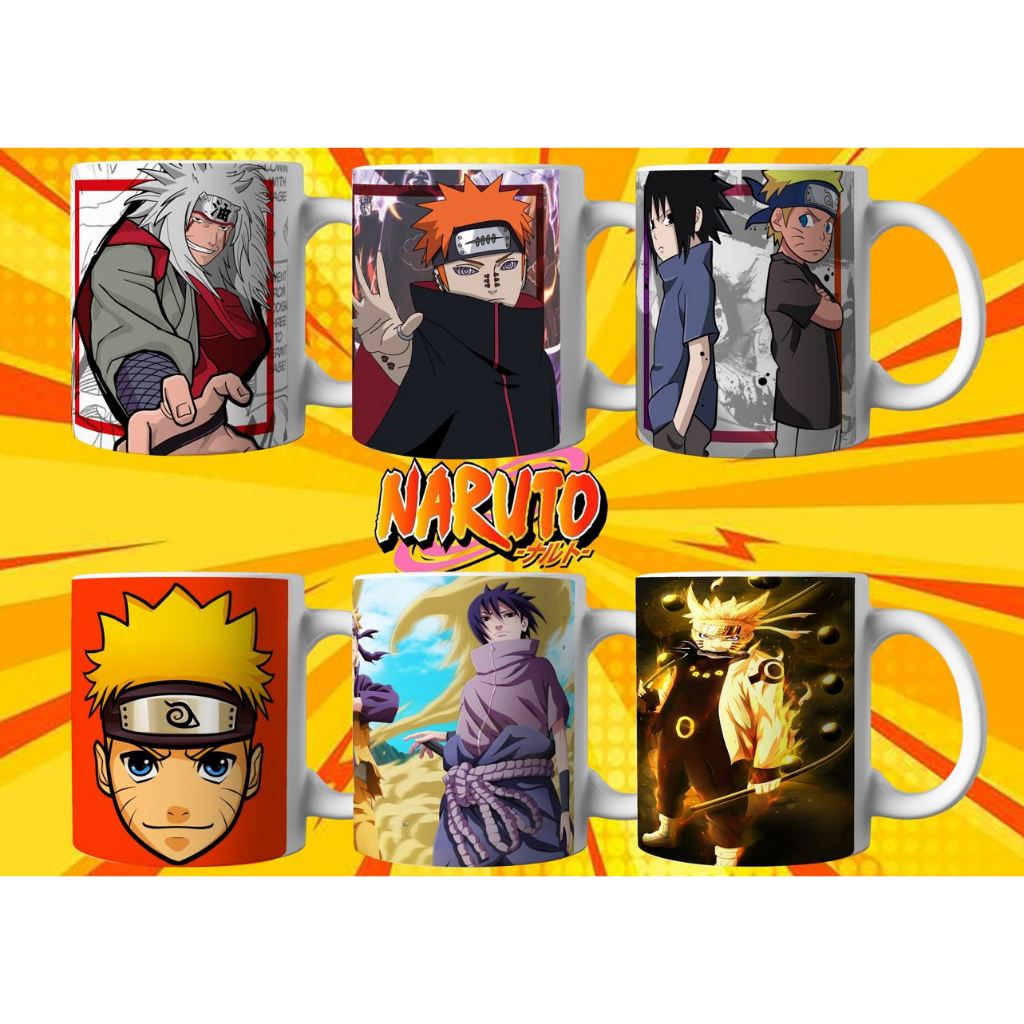 Naruto coffee mug designs White Mug / Red Magic Mug and Black Magic Mug ...
