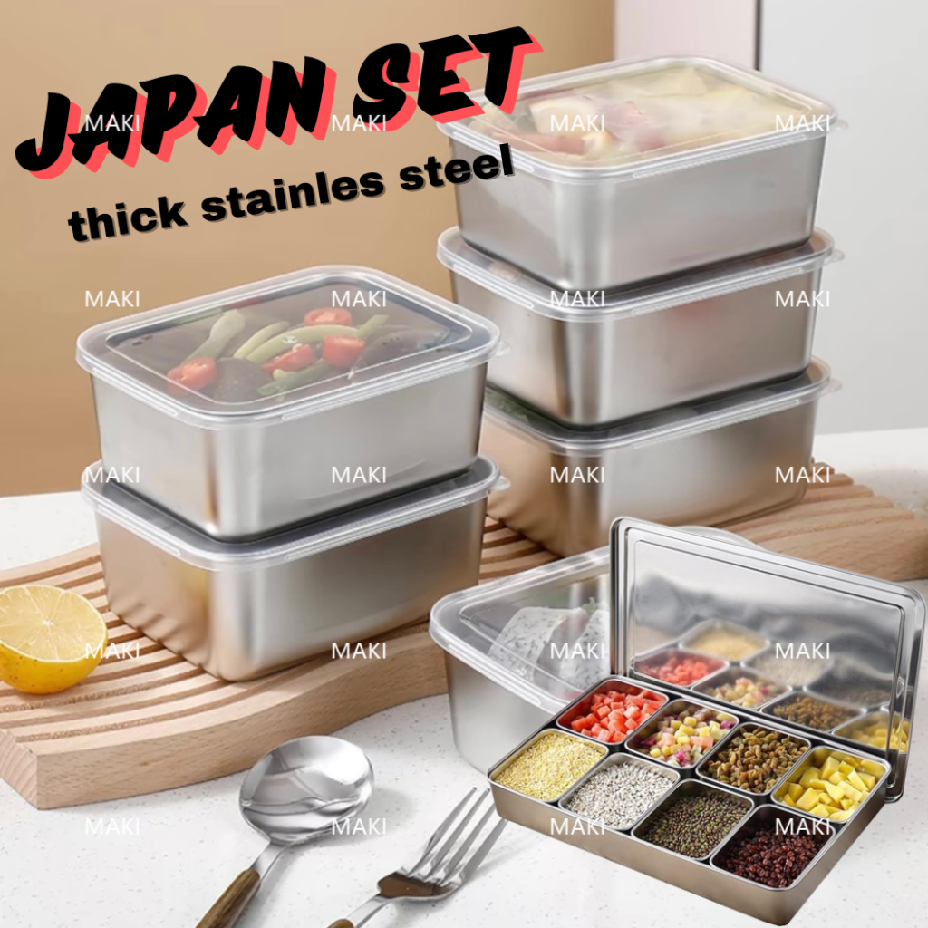 Japanese lunch box steaming bowl fridge organizer food storage for ...