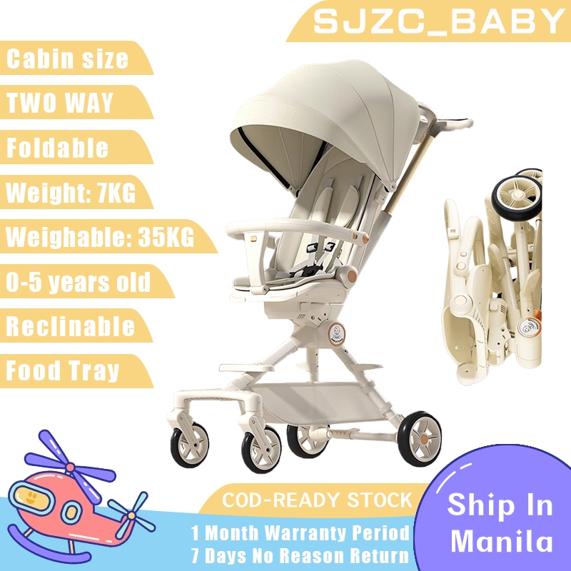 SJZC Foldable Lightweight Stroller For Baby Toddler Stroller Two-way Stroller Bike Boy Girl ...