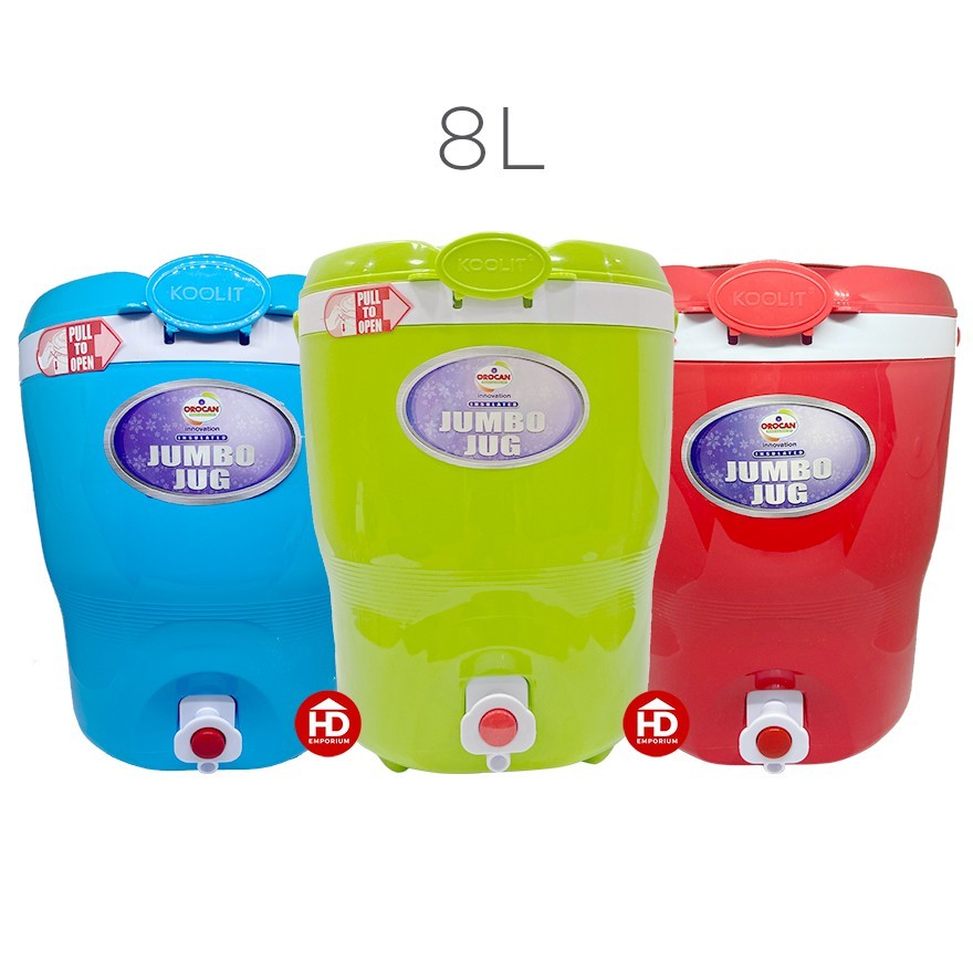 WATER JUG | OROCAN KOOLIT JUMBO JUG INSULATED Jug 8Liters Insulated ...