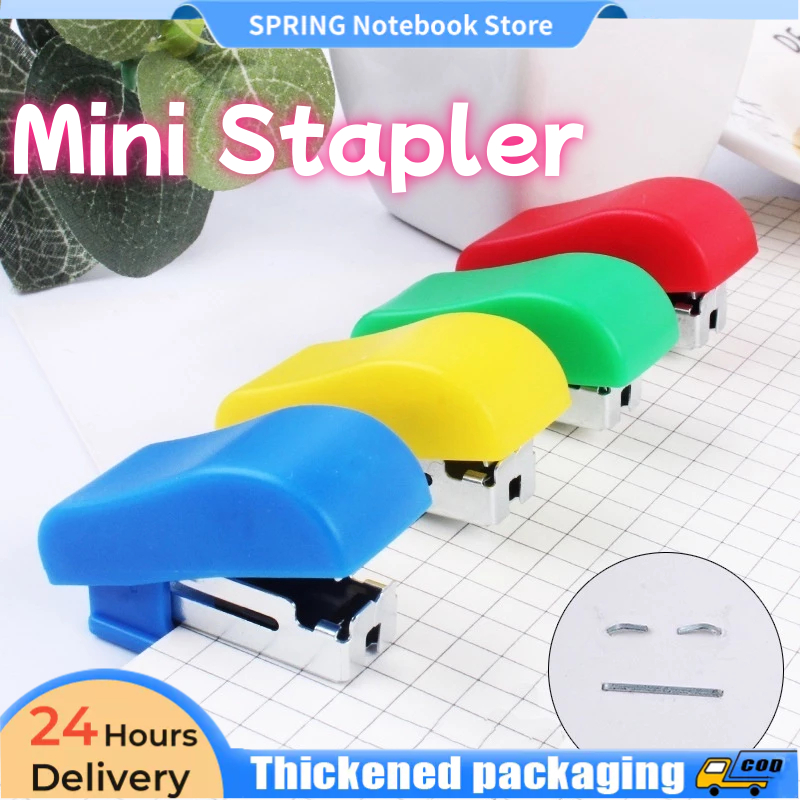 Mini Cute Stapler Small Portable Staplers Various Color Children School ...
