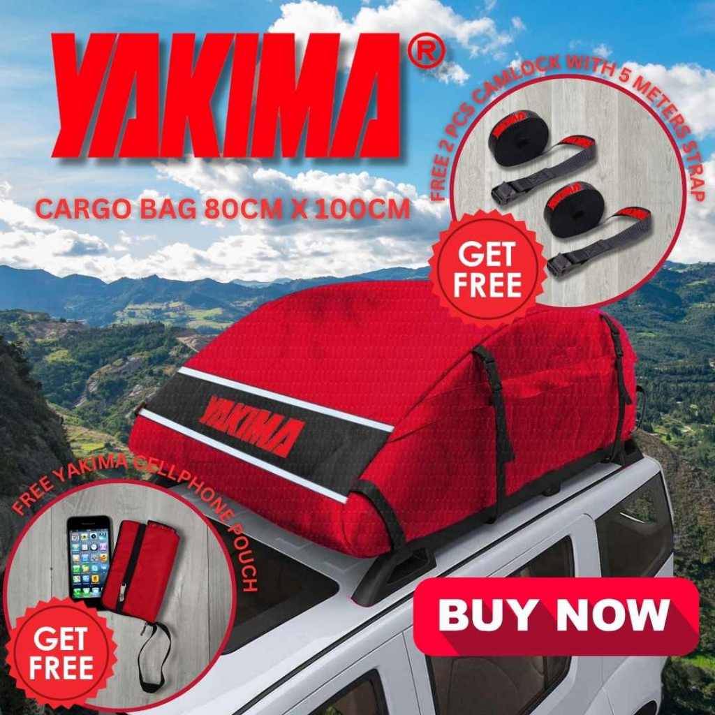Yakima Roof Rack Carrier Bag Red-Black 100 cm x 80 cm x 44 cm Top Load ...