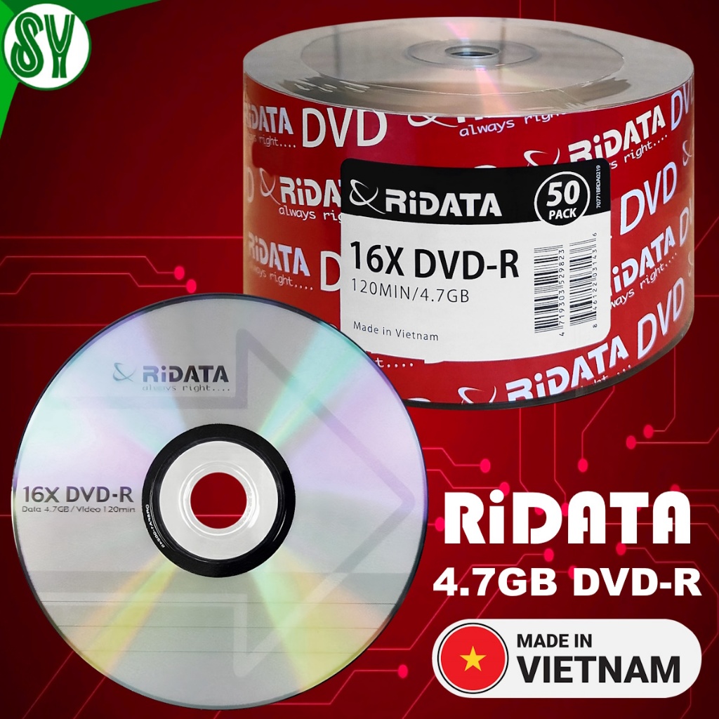 ORIGINAL RiData DVD-R 4.7GB Recordable 16x DVD Media Blank DVD Disk NEW | Shopee Philippines