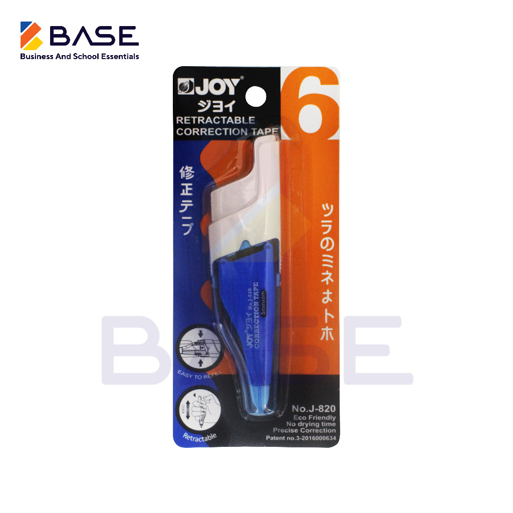 J-820 Joy Retractable Correction Tape 5mm x 6m | Shopee Philippines