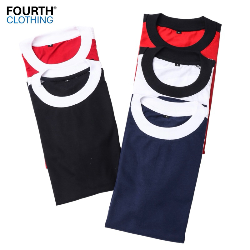 Pro Club Inspired Two Tone Raglan Plain Classic Crew Neck Shirt Tees T