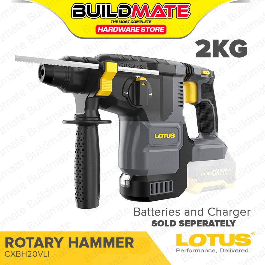 BUILDMATE Lotus 20V Cordless Rotary Hammer Chipping Gun Concrete ...