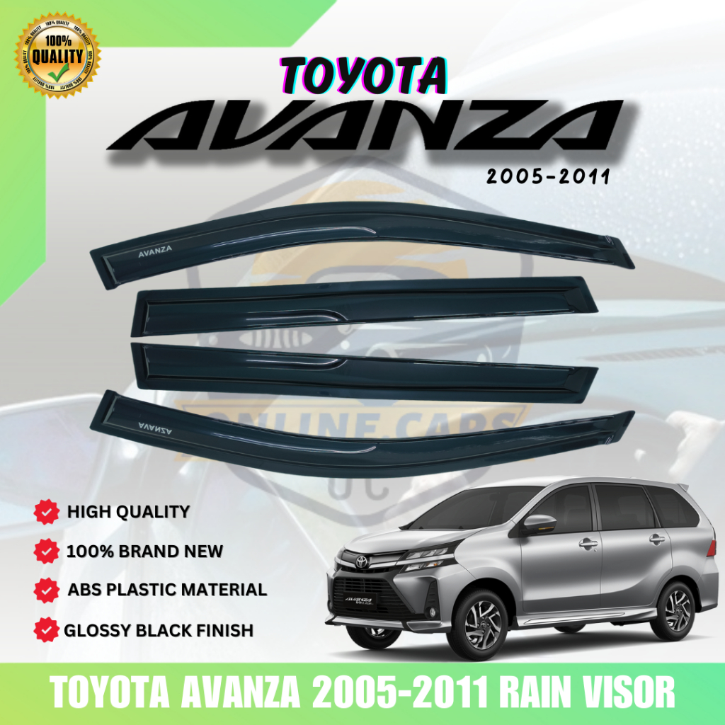 OC TOYOTA AVANZA 2005 2006 2007 2008 2009 2010 2011 RAIN VISOR WINDOW ...