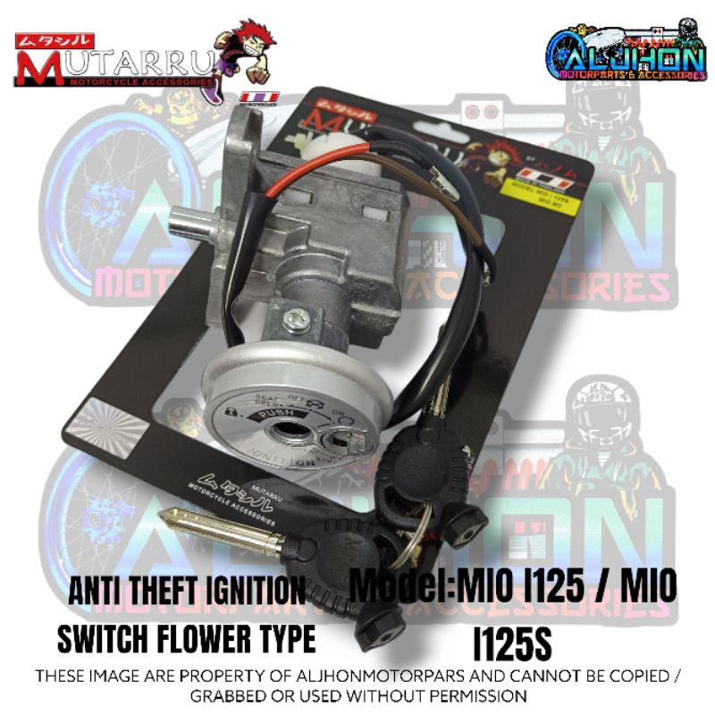 MUTARRU MIOi125 / M3 KEY SET ANTI THEFT FLOWER TYPE | Shopee Philippines