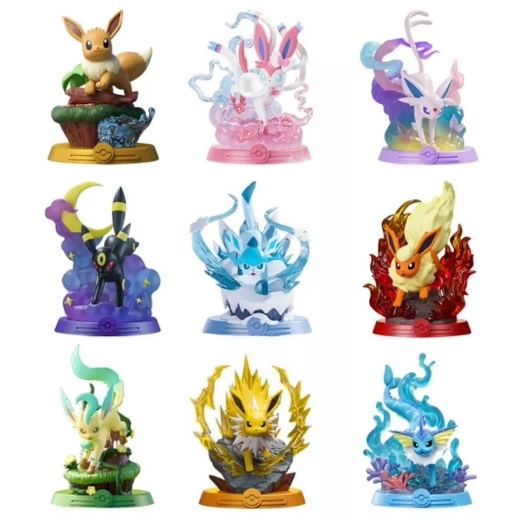 9 Pcs New Pokemon Figure Funism Pokémon Eevee Evolution Adventure Series 2 | Shopee Philippines