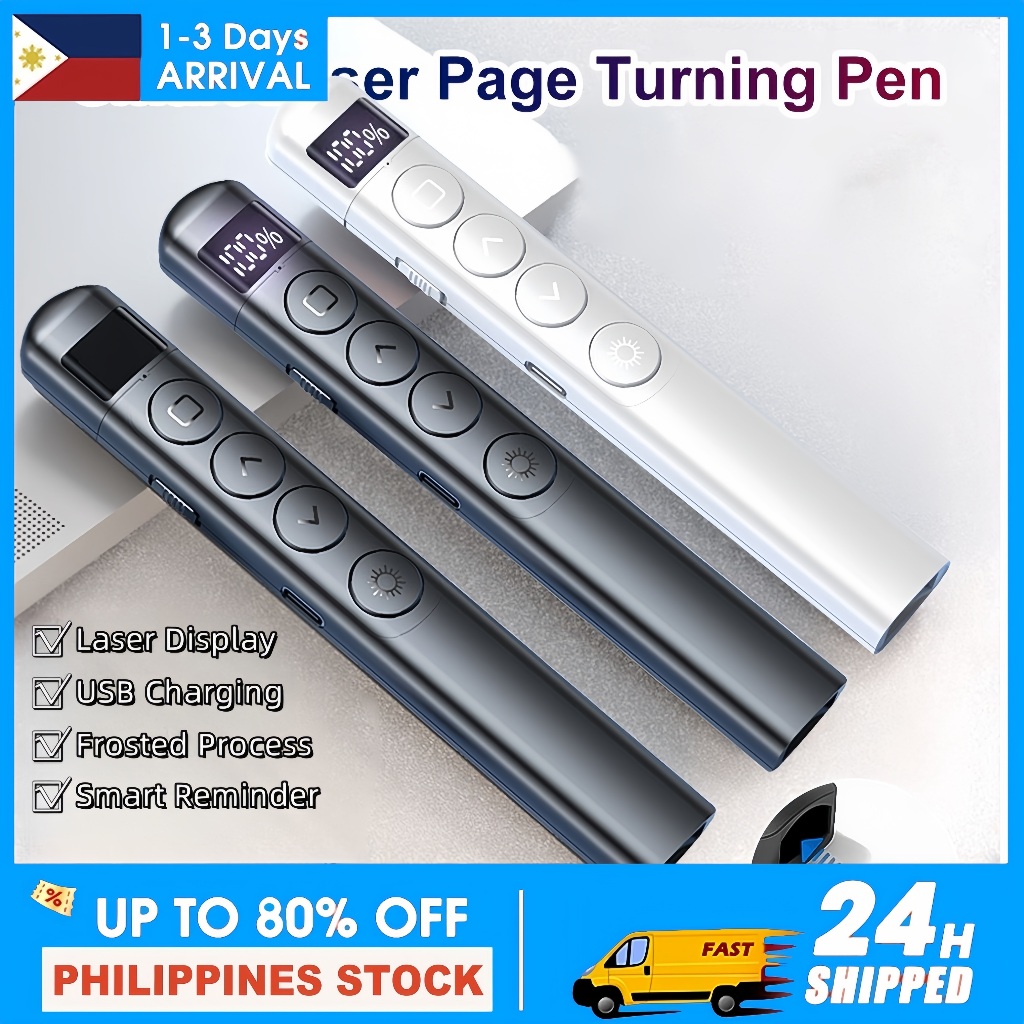 RF2.4GHz Laser Pointer Clicker for Powerpoint Presentation Laser Light Laser Pointer Digital ...