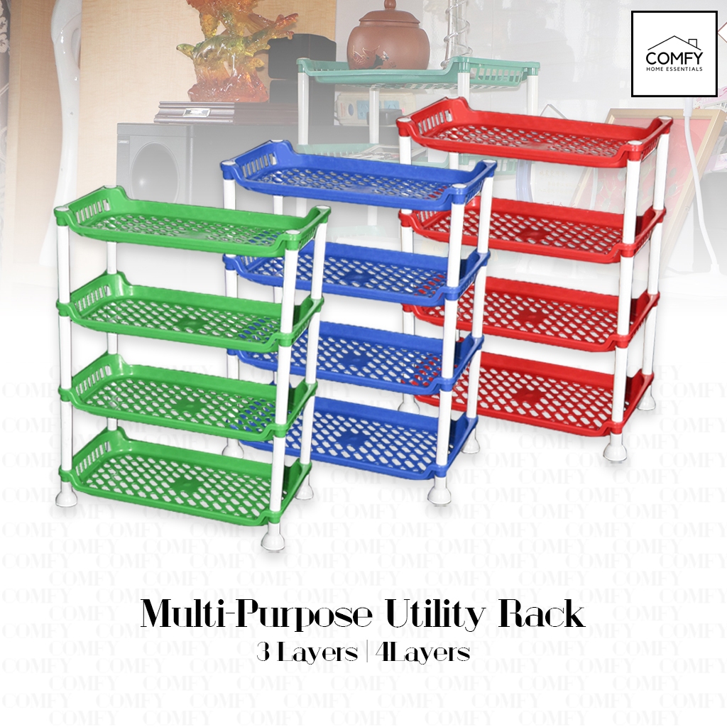 (3/4 Layers) Multi-purpose Utility Tray Rack Home Desk Kitchen ...