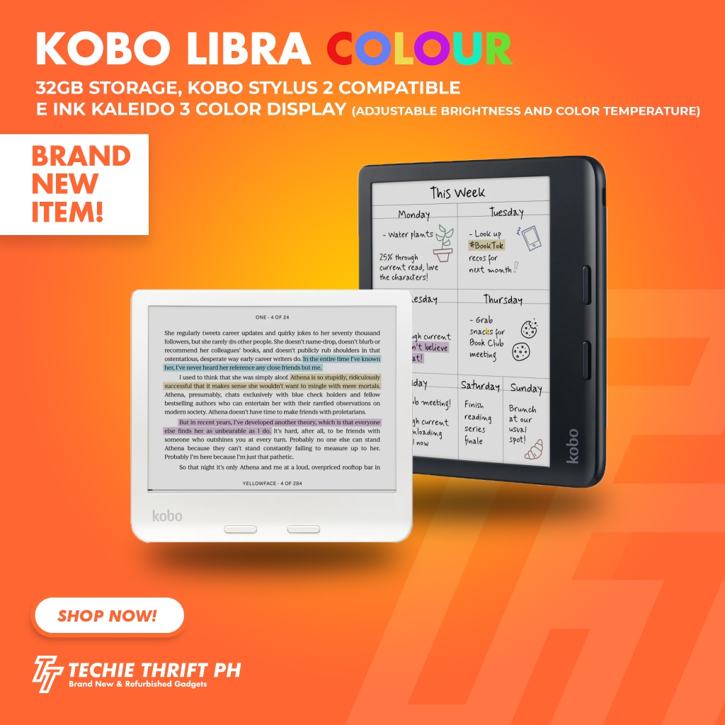 Kobo Libra Colour 32GB Ereader (Latest Model) BRAND NEW | Shopee ...