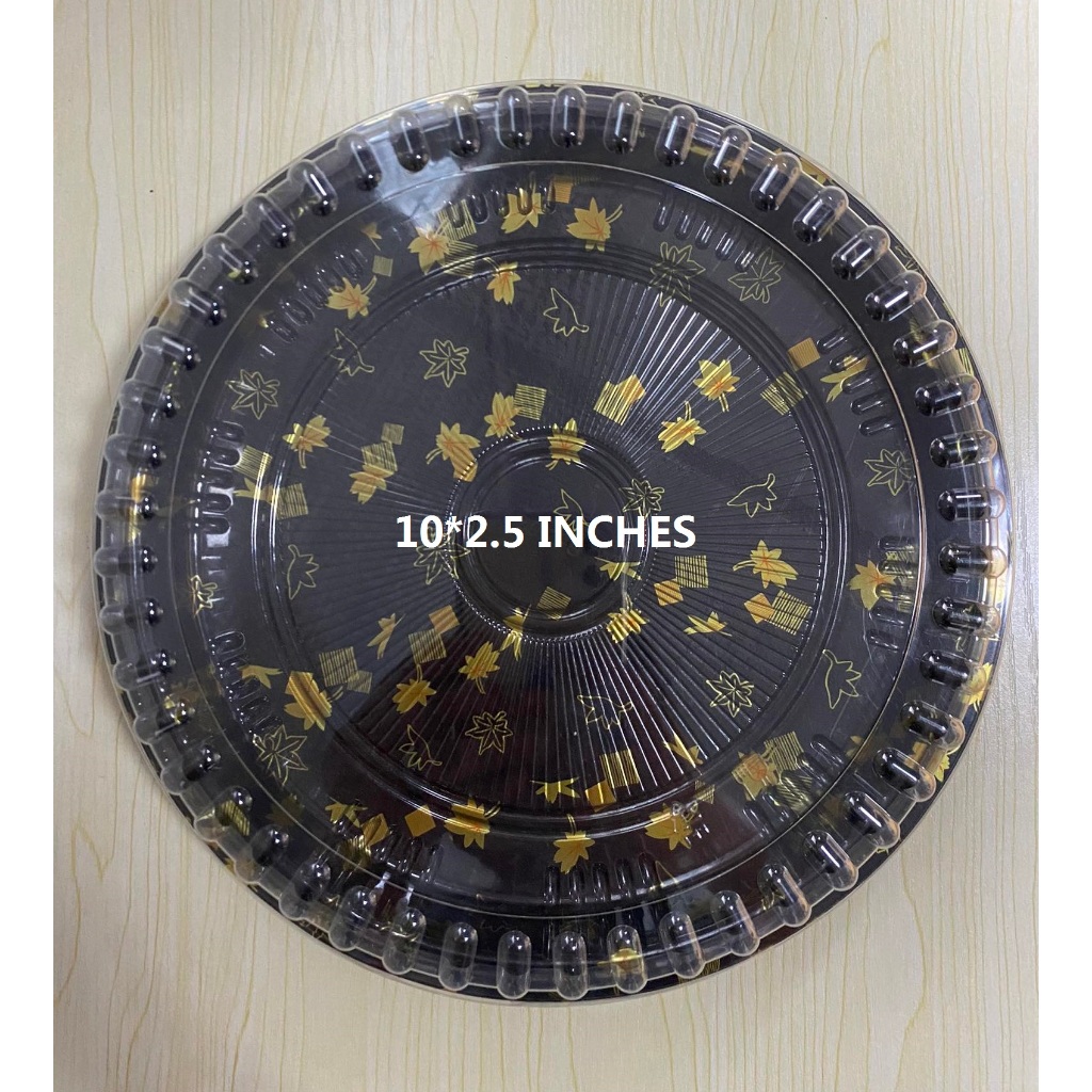 [25pcs] Round Sushi Tray with Dome Lid (Plain) | Shopee Philippines