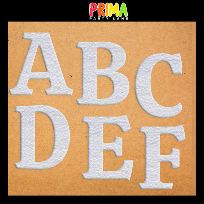 Styro Letters and Numbers Birthday Banner 8 inches | Shopee Philippines