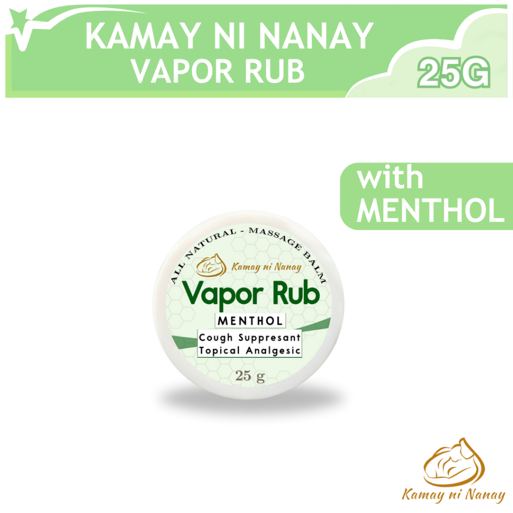 Kamay ni Nanay Vapor Rub 25G Organic, Soothing Relief Safe, Menthol ...