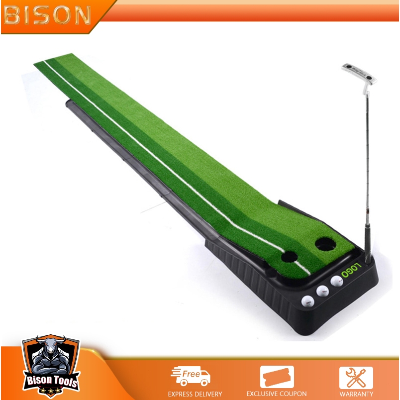 Golf Putter Trainer Portable Golf Driver Indoor Golf Putting Mat 3M ...