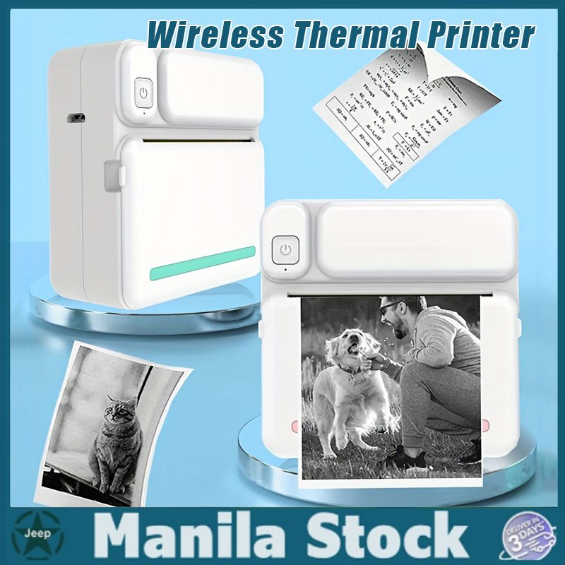 C19 Wireless Thermal Printer USB Rechargeable Portable Mini Printer for ...